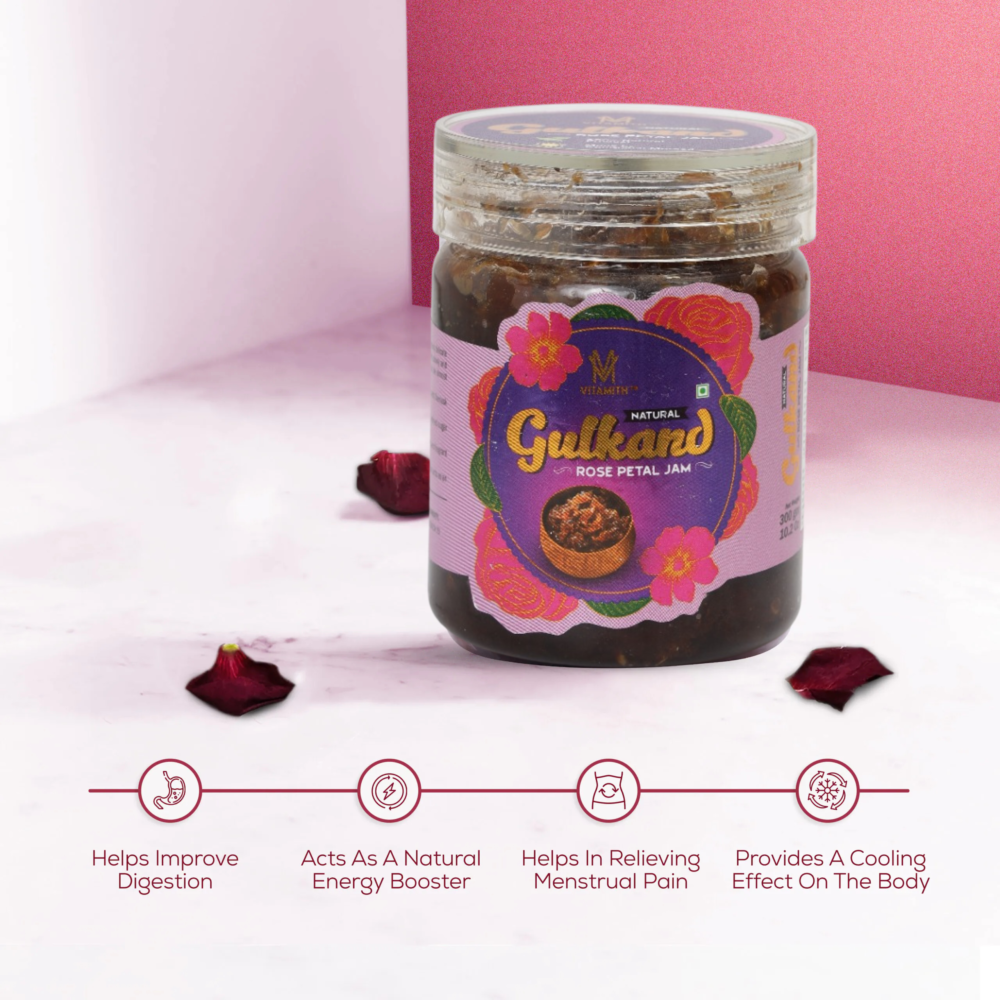 Vitamith Premium Organic Himalayan Rose Gulkand | Healthy Dessert that ...